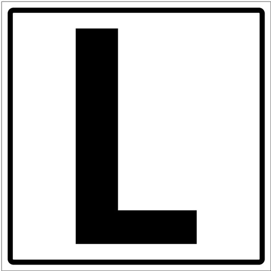 Letter L bord - Sign Again - 30 x 30 cm | bol