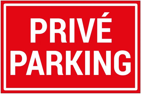 Panneau de stationnement privé - Dibond - 18 x 12 cm | bol