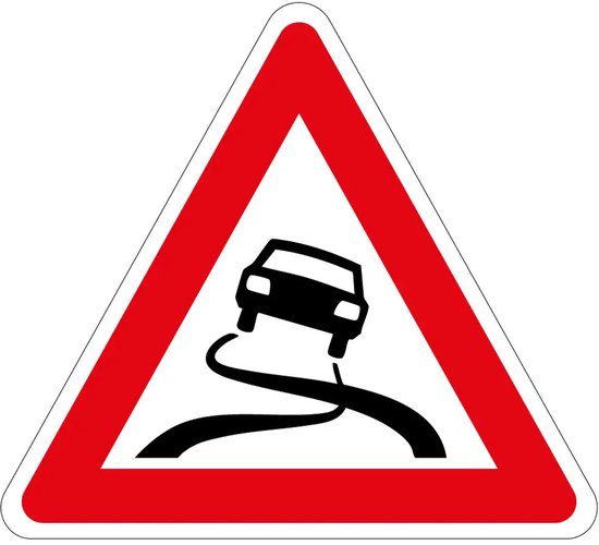 Slipgevaar bord - J20 - Sign Again - 30 cm | bol