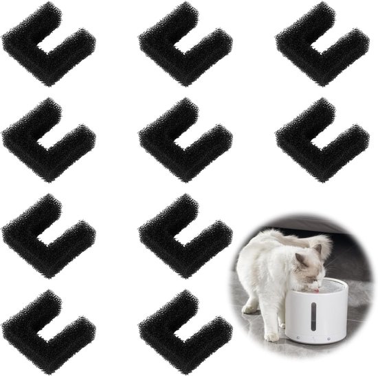10 Pcs Kat Fontein Filter Spons - Foam Filters voor Huisdieren ...