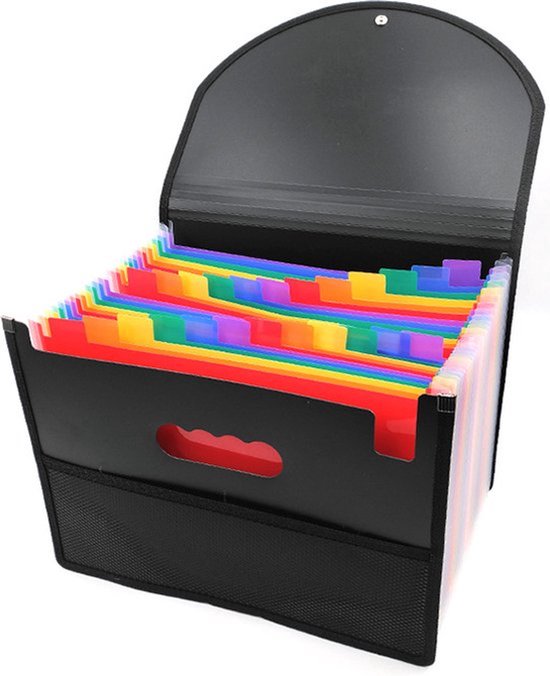 Documentenmap - A4 - vuurvaste waaiermap - Schrijfmap A4 - 25 vakken ...