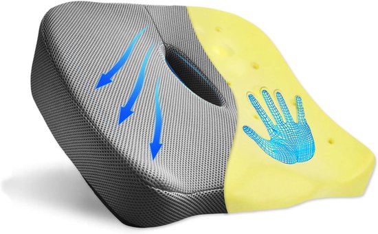 Comfort Geheugenschuim Zitkussen voor Kantoorstoelen – Coccyx ...