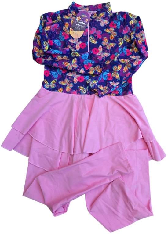 Meisjes Burkini, Boerkini, Pink-vlinders 10 jaar | bol