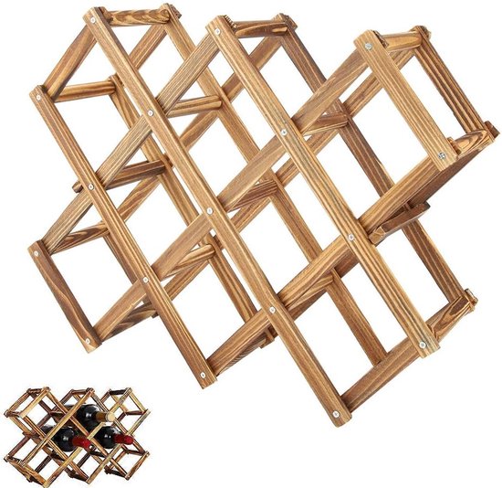 Houten Wijnrek - Wijnrek - Flessenrek - Wijnmeubel - Wijnfleshouder ...