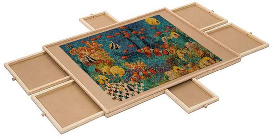 Puzzelbord met Opbergsysteem - Puzzeltafel tot 2000 Stukjes | bol