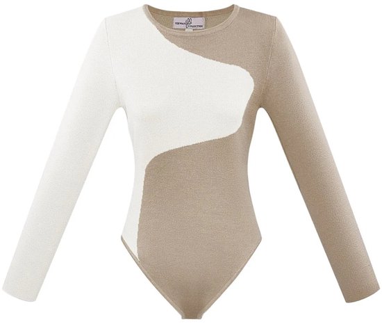 Body organic white beige - dames body - maat L - damesmode | bol