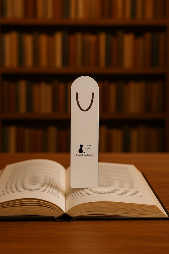 Hacebo® - you work I watch and judge metalen boekenlegger - Quotes ...