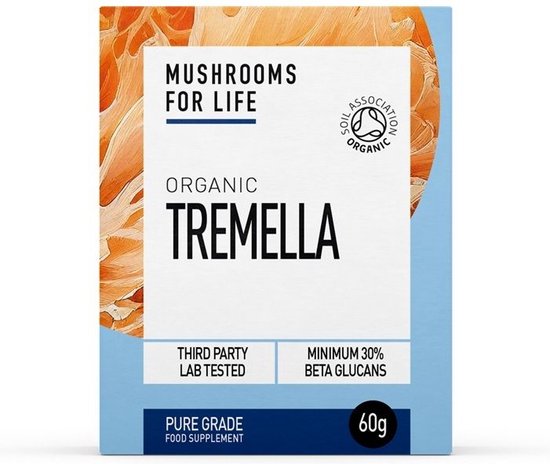 Mushrooms4Life Snow Fungus / Tremella Poeder BIO 60g | bol Mushrooms4Life Snow Fungus / Tremella Poeder BIO 60g | bol