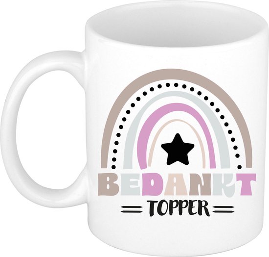 Bellatio Decorations Cadeau mok voor collega - wit - bedankt topper ...