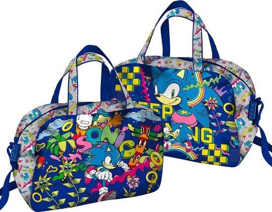 Sonic Schoudertas Keep Running - 40 x 25 x 17 cm - Polyester | bol