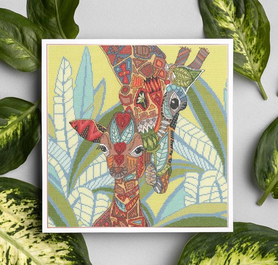 Bothy Threads Sharon Turner Jewelled Giraffes borduren (pakket) XSTU08 ...