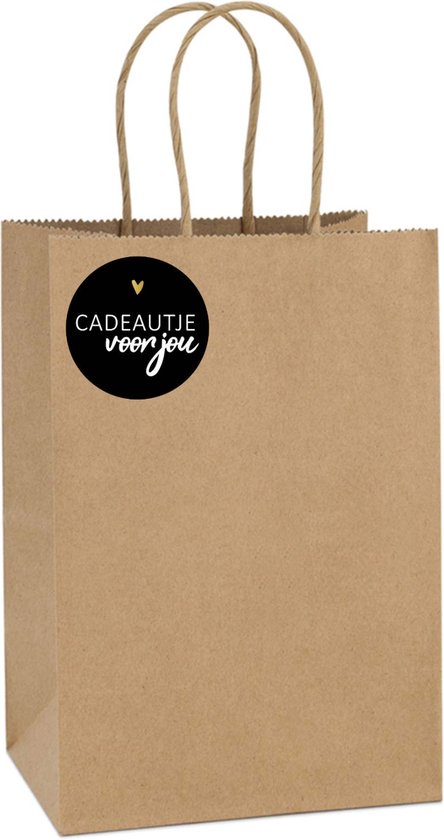 HGN Papieren Tasjes -Cadeautasjes-Cadeauzakjes-50 Stuks-Bruin-Incl 50 ...