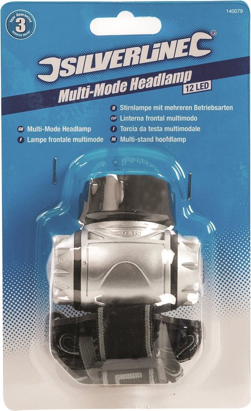 Silverline LED Hoofdlamp - 50 Lumen - Multicolour | bol