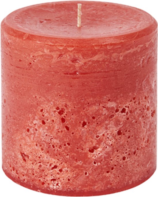 Rode cilindervormige kaars H10 | bol