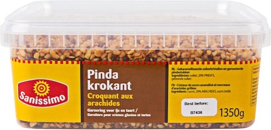 Sanissimo Pinda krokant garnering voor ijs en taart - Doos 1,35 kilo | bol