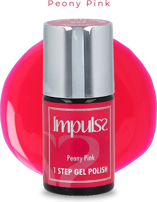 Impulss Gellak Gel Polish - Gel Nagellak - Verhardende werking - Peony Pink - 7 mililiter | bol