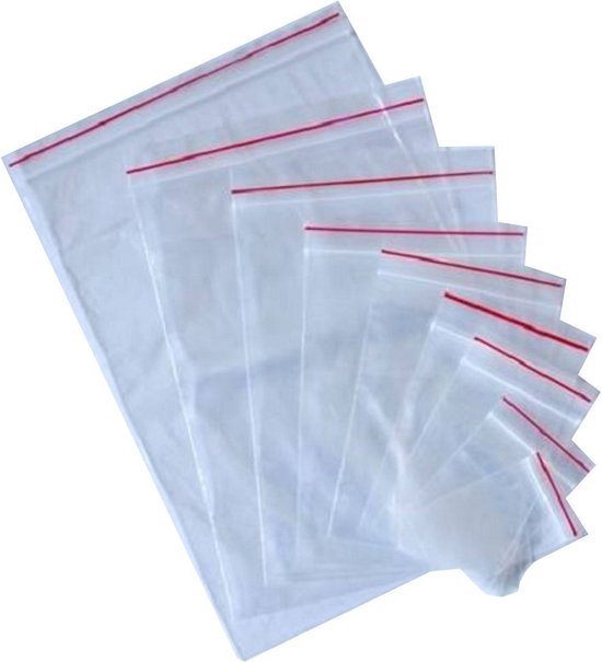 Gripzakjes 40x60 mm / 500 stuks / 0,06 mm dik / Verpakking zipper ...
