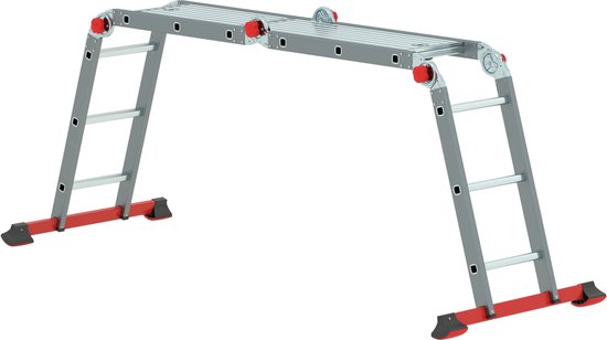 Altrex Varitrex PRO Vouwladder 4x3 - Incl. platform en stabiliteitsbalk ...