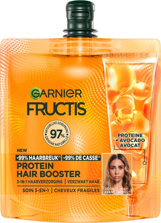 Garnier Fructis Hair Booster Protein - 3-in-1 haarverzorging - Verzwakt ...