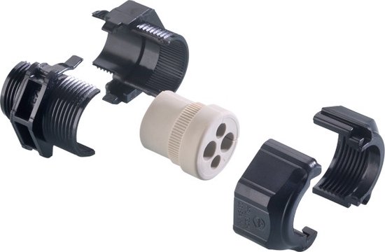 PFLI wartel kabel-/buisinv recht Splitgland USG, kunstst, grijs | bol