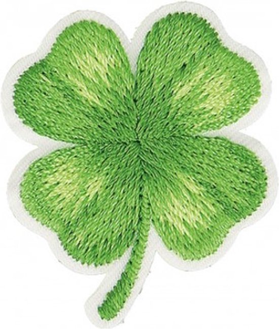 Applicatie Klavertje Vier 3 x 3.5 cm | bol