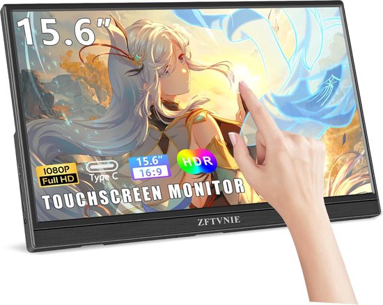 Portable Monitor - 15 Inch - Touchscreen Monitor - Draagbare Monitor ...