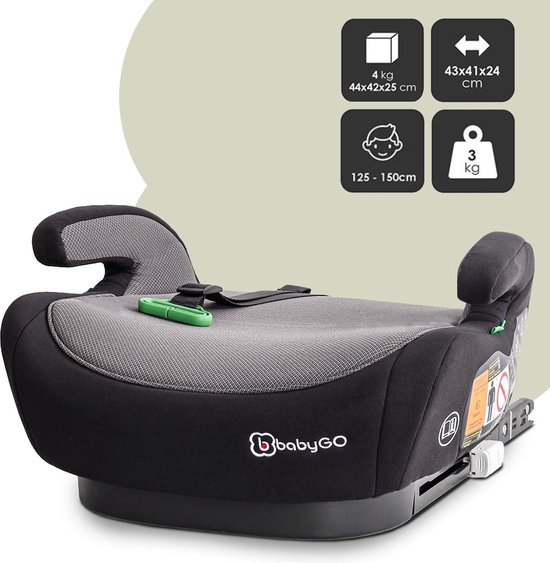 BabyGO autostoel Booster - Zitverhoger Bursa IV - i-Size - isofix ...