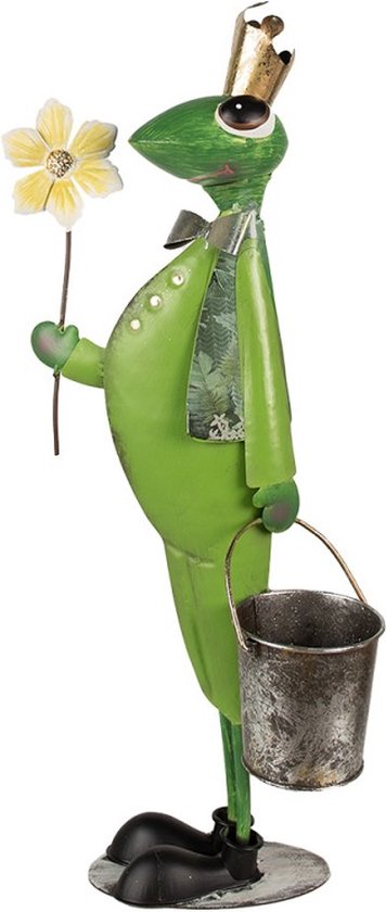 Decoratie Beeld Kikker 67 cm Groen IJzer | bol