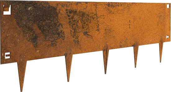 Borderrand cortenstaal 106x24 cm 5 stuks | bol