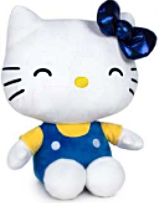Hello Kitty (Blauw/Geel) 50th Anniversary Pluche Knuffel 18 cm ...