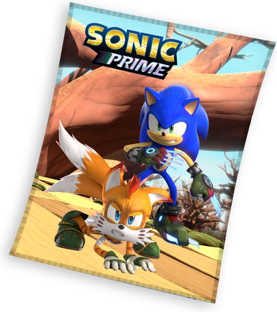 Sonic Prime fleece plaid - 130 x 170 cm | bol