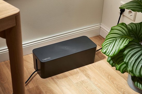 Kabeldoos, zwart | bol