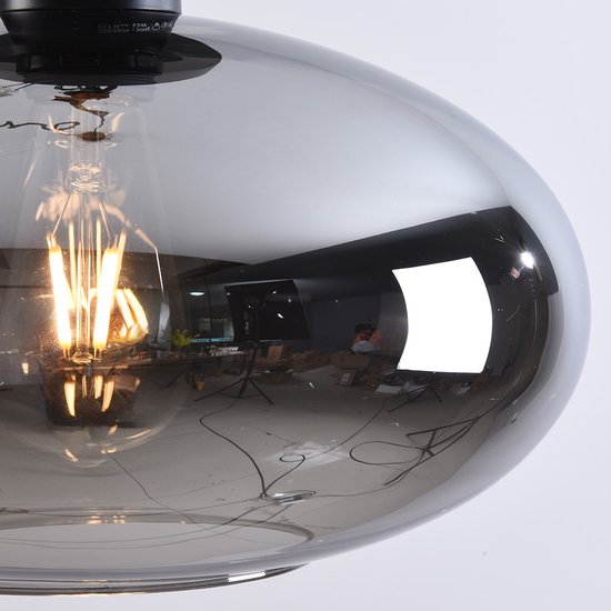 Plafondlamp Veda met rookglas | bol