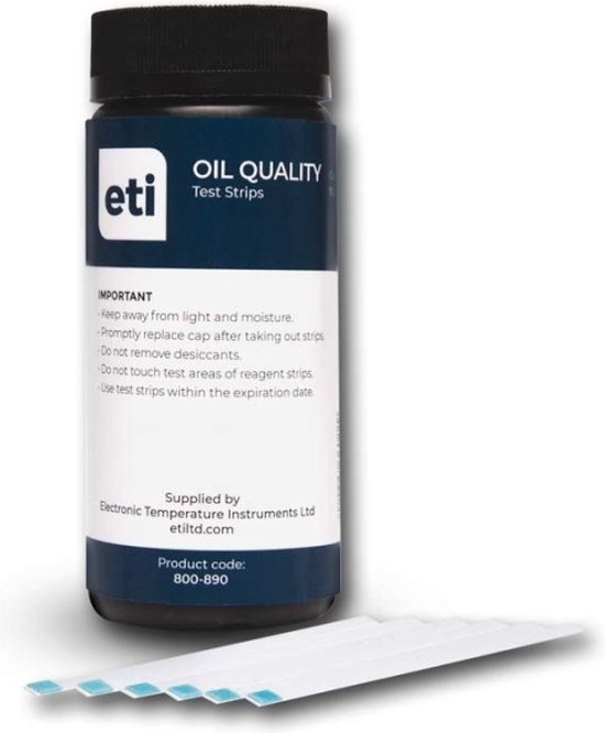ETI Frituurolie Teststrips - 100 stuks - Kwaliteit Frituurvet Testen ...
