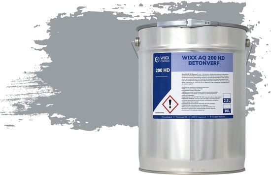 Wixx AQ 200 HD Betonverf - 5L - RAL 7040 | Venstergrijs | bol