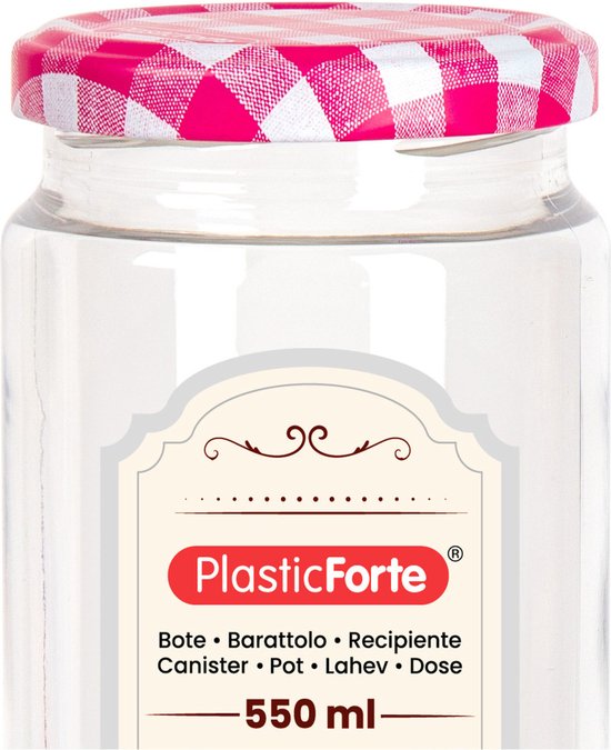 Plasticforte Weckpot/inmaakpot Classic - 2x - 550ml - kunststof ...