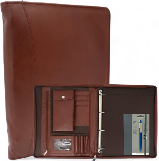 Safekeepers Conferentiemap - Moleskine boekje - Moleskine pen - Leren ...