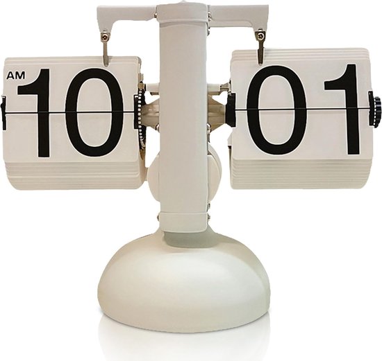 Retro Flip Clock, Vintage Design Flip Desk Clock Tafelklok Digitale Flip Down Clock Op... | bol