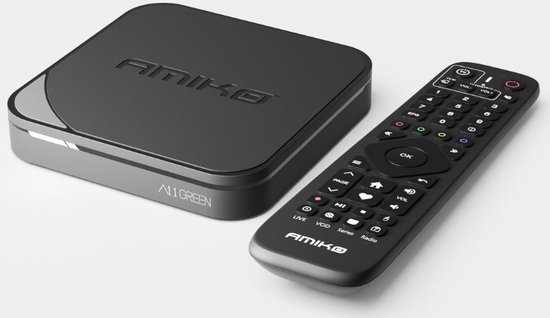Amiko A11 Green 4K UHD Streaming Box - Android 11 - 2GB RAM - 16GB ...