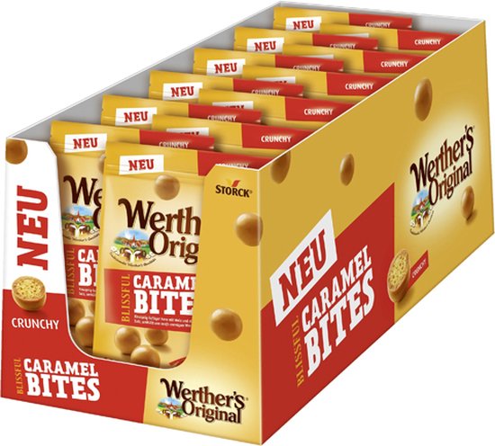 Werther's Original - Caramel Bites Crunchy - 12x 140g | bol