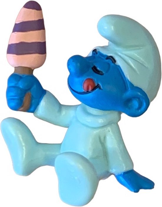 Schleich - Baby smurf - Jongetje - De smurfen - 4,5 cm met ijsje. | bol