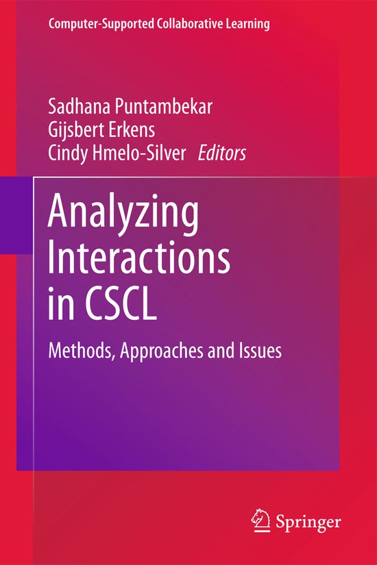 Computer Supported Collaborative Learning Series Analyzing Interactions In Cscl Bol
