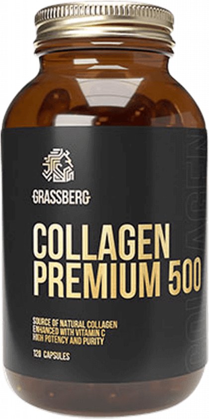 Grassberg Collagen Premium 500 (120 Caps) Unflavoured - Vitaminen ...