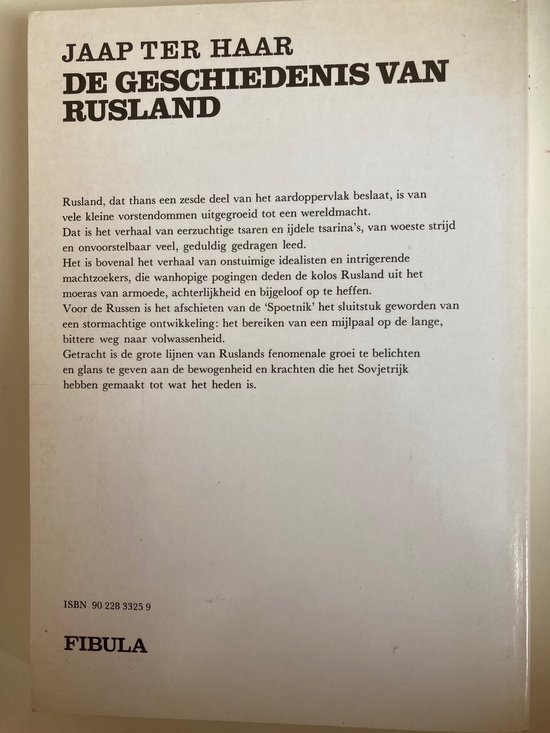 De geschiedenis van Rusland, Jan Bouman (illustraties) | 9789022833254 ...