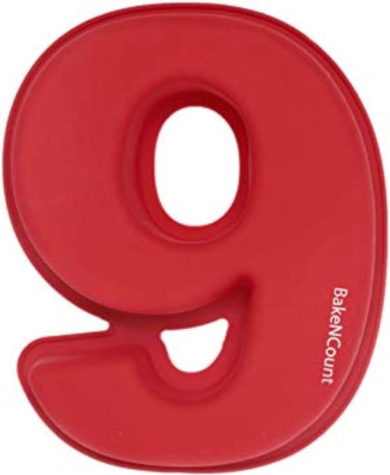 BakeNCount Nummers Bakvorm Nummer 9 - Cakevorm Cijfers om te bakken ...