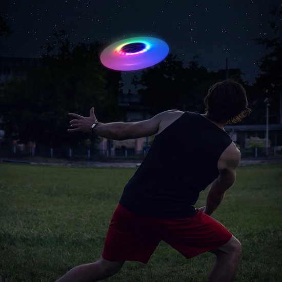 LED Frisbee - 7 Kleuren - 7 Lichtstanden - USB-C Oplaadbaar ...