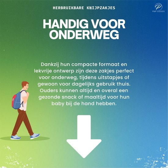 P&P Goods Herbruikbare Knijpzakjes 10 Stuks - Opvulbare Knijpzakjes ...