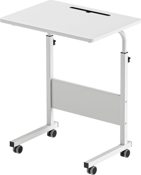 In hoogte verstelbare laptoptafel, computerbureau met tabletsleuf, 60 x ...