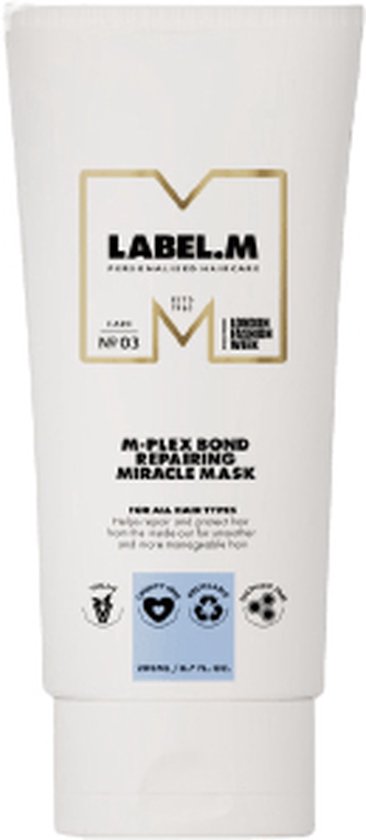 Label.M M-Plex Bond Repairing Miracle Mask - Haarmasker beschadigd haar ...
