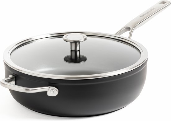 KitchenAid Forged Hardened Aluminium Stoofpan 28cm | bol